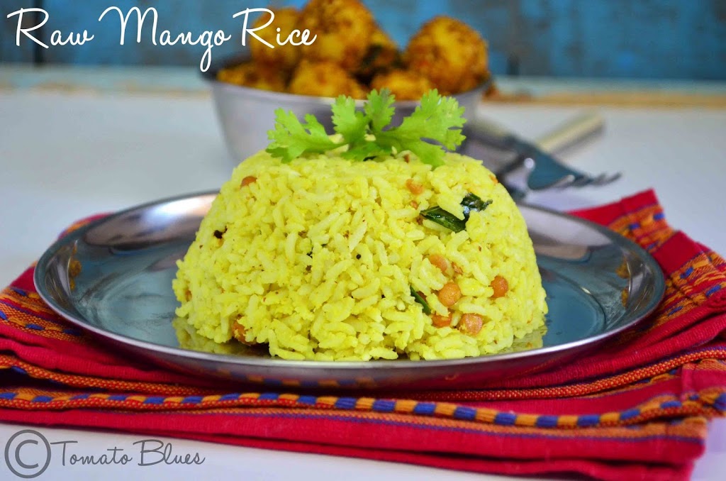 Raw Mango Rice Recipe| Maavinkai Chitranna Recipe - Tomato Blues