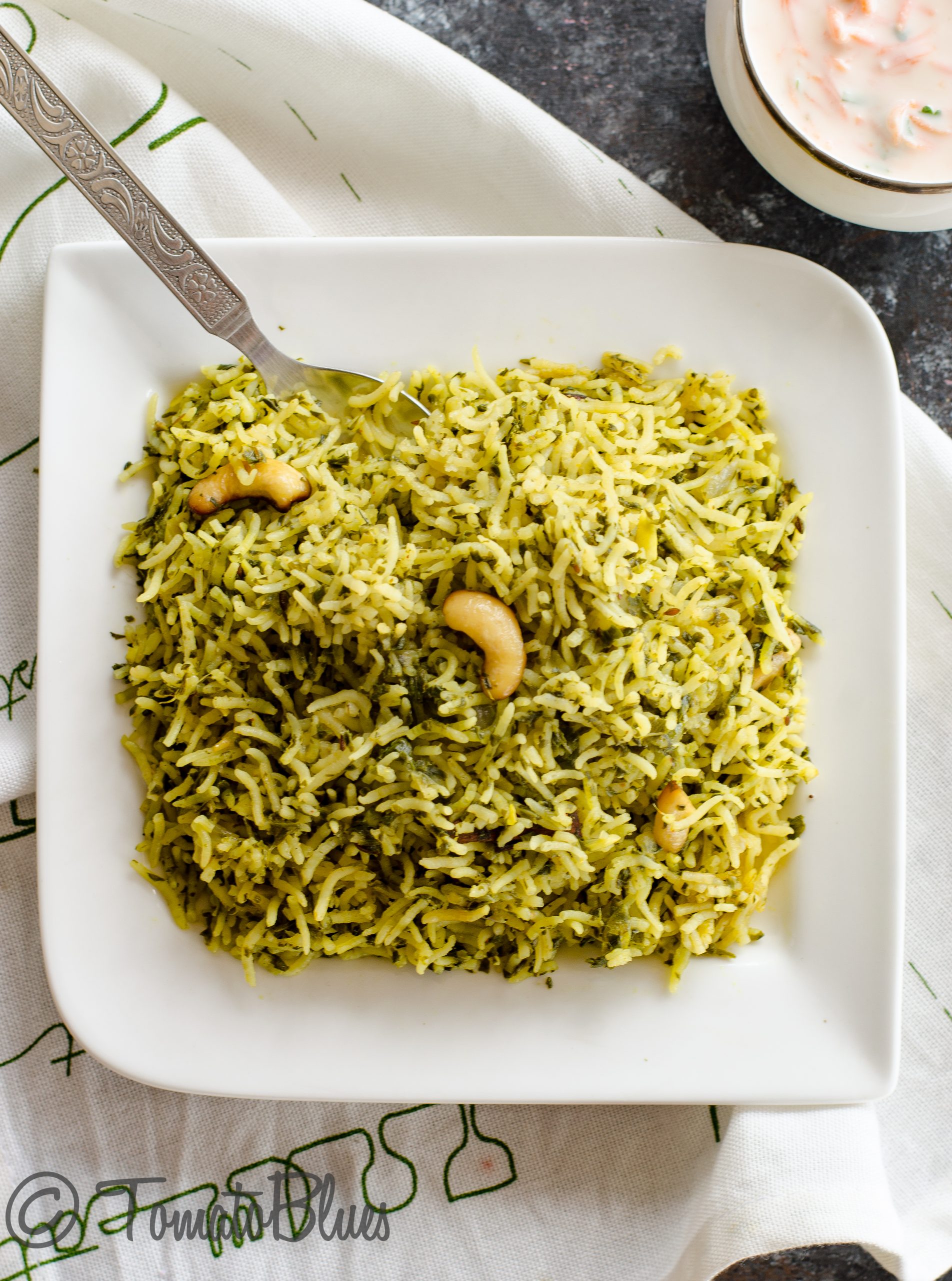 Methi Pulao Recipe| TIPS TO MAKE BITTER FREE METHI - Tomato Blues