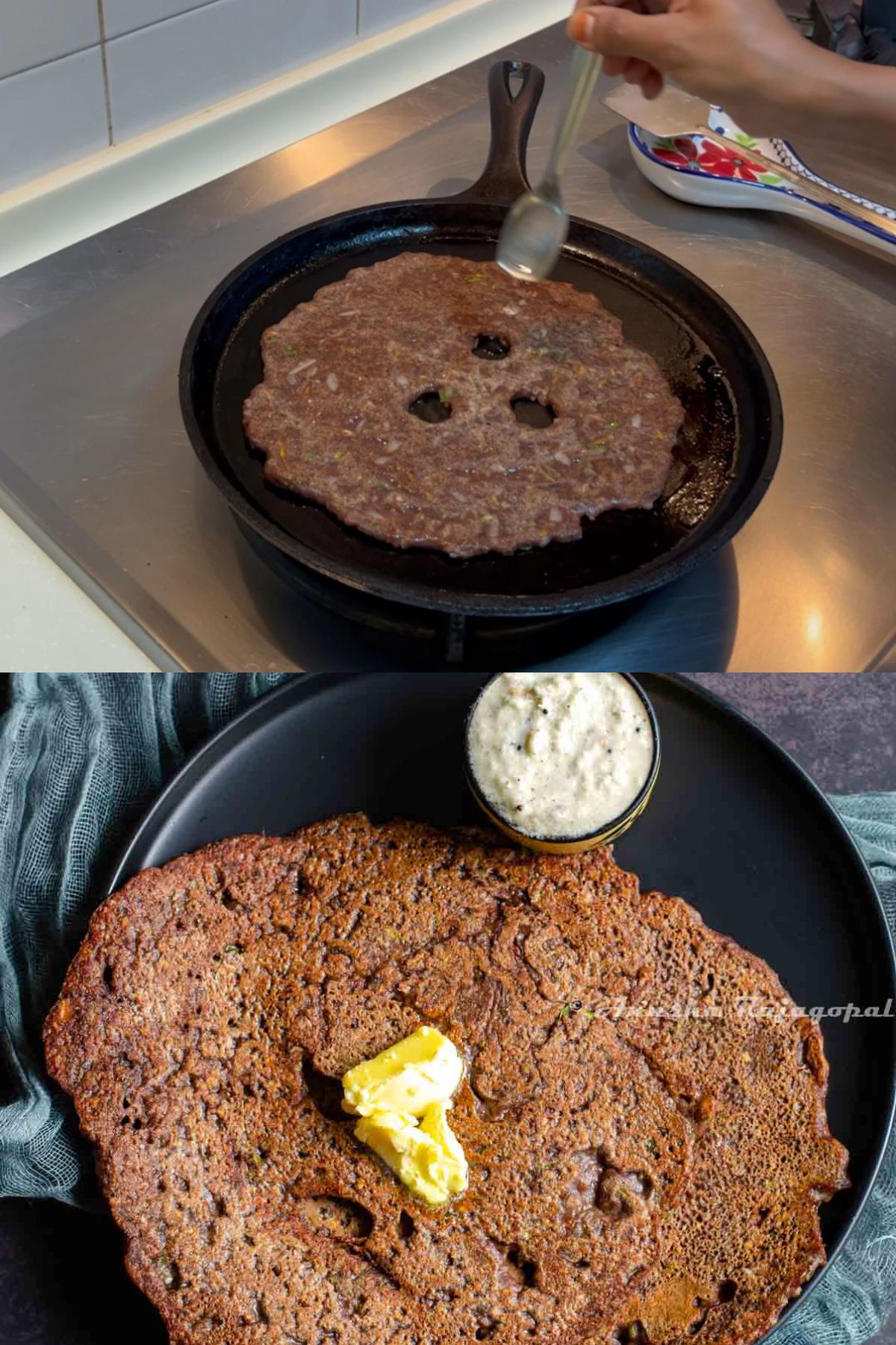 Ragi Roti | Finger Millet Rotti - Tomato Blues