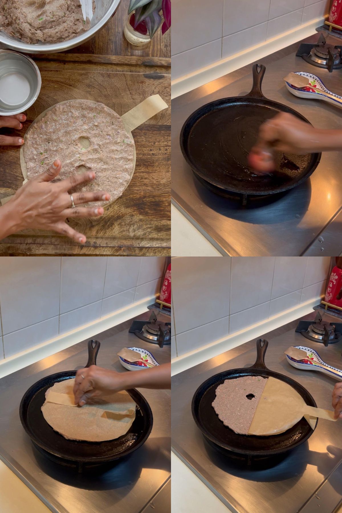 Ragi Roti | Finger Millet Rotti - Tomato Blues