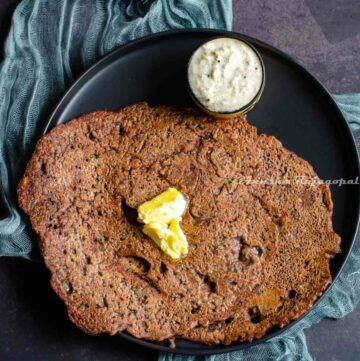 Ragi Roti | Finger Millet Rotti - Tomato Blues
